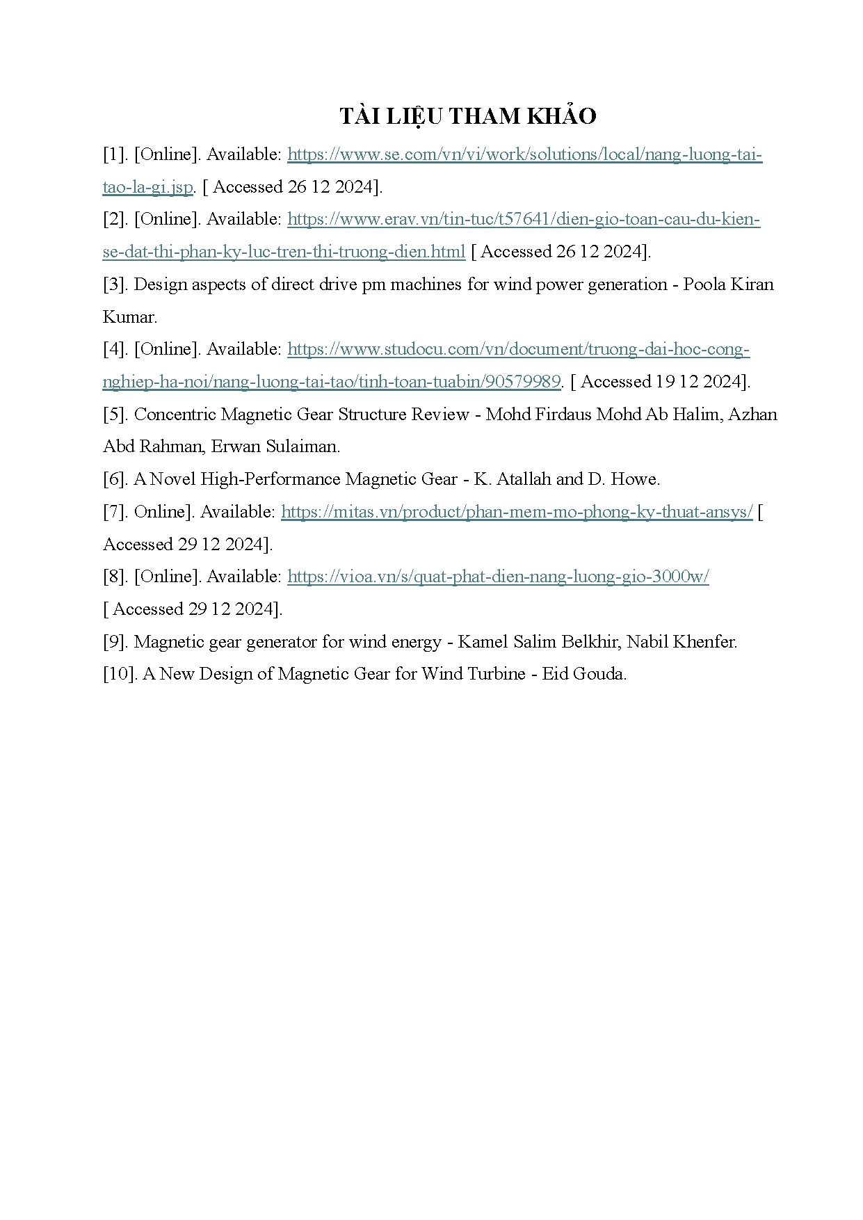 Đồ án tốt nghiệp - Tính toán, thiết kế và mô phỏng bánh răng từ tính ...